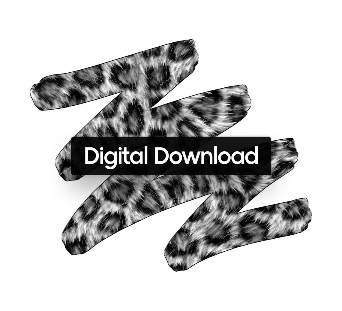 Realistic Black + White Snow Leopard Print Seamless Digital Paper ...