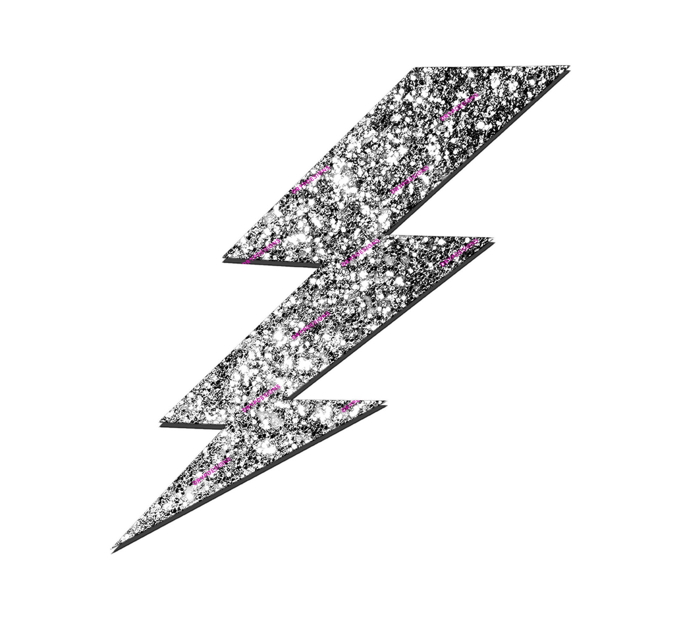Glitter Lightning Bolt PNG Bundle Silver Gold Glitter - Etsy
