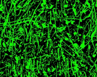 Frame Splatter Green Black Background Printable Artwork - Etsy