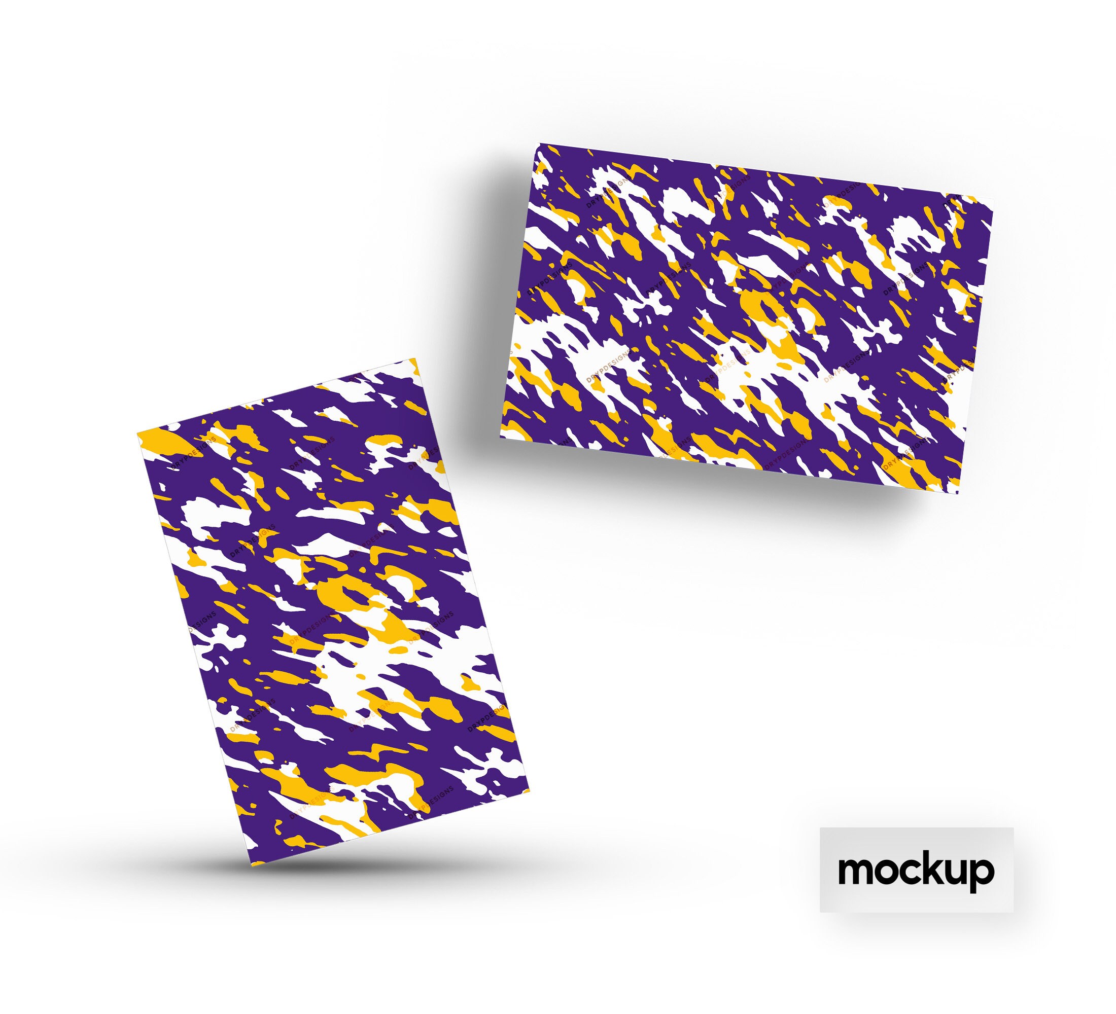 Purple + Yellow + White Abstract Camo Seamless Background Pattern ...