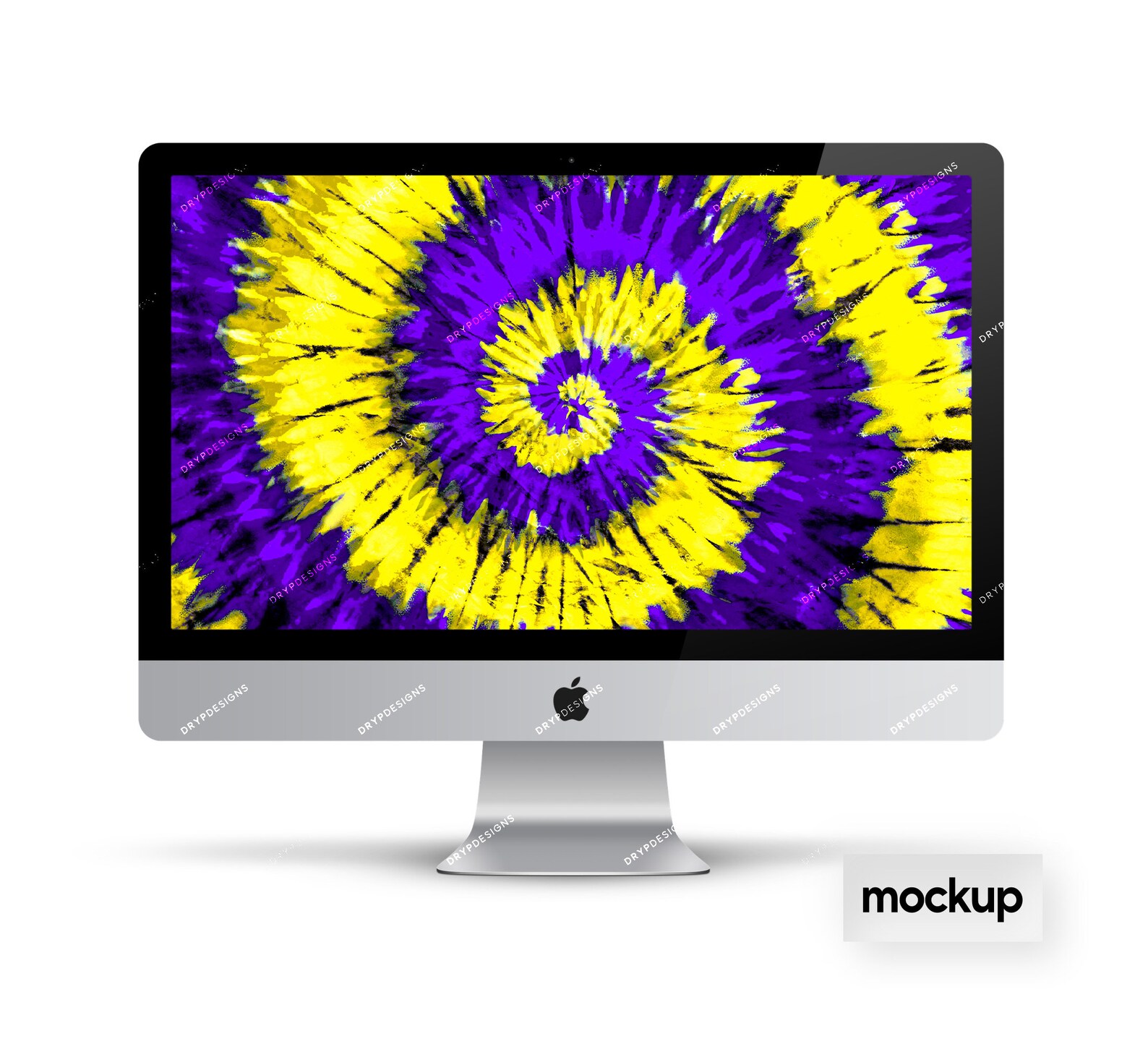 Purple Golden Yellow Tiedye Swirl Digital Paper Background | Etsy