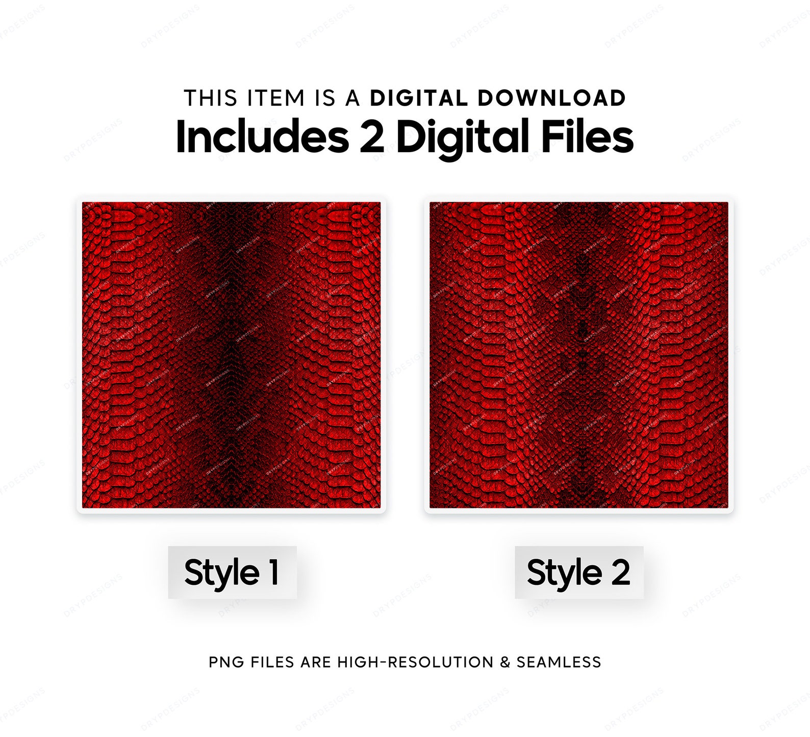 Red Snakeskin Seamless Digital Paper Background Texture - Python ...