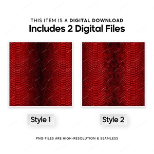 Red Snakeskin Seamless Digital Paper Background Texture - Python ...