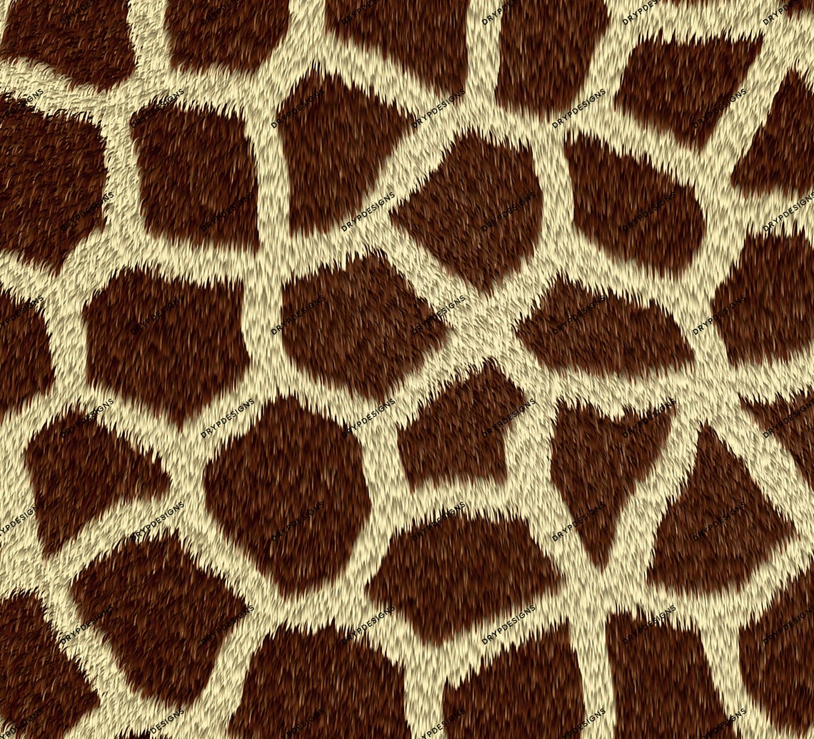 Realistic Giraffe Print Seamless Digital Paper Background - Etsy