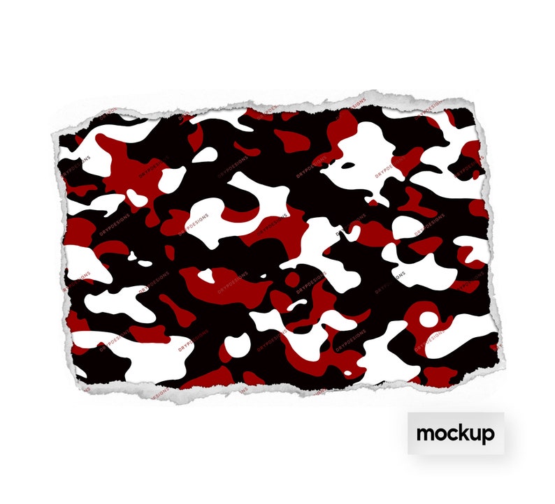 Black White Maroon Camo Seamless Background Pattern - Etsy