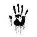 Dripping Handprint SVG PNG Clipart Graphic Handprint Sign Vector Shape ...
