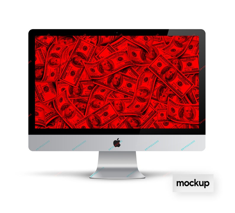 Raining Red Money Seamless Digital Paper Background Pattern - Raining ...