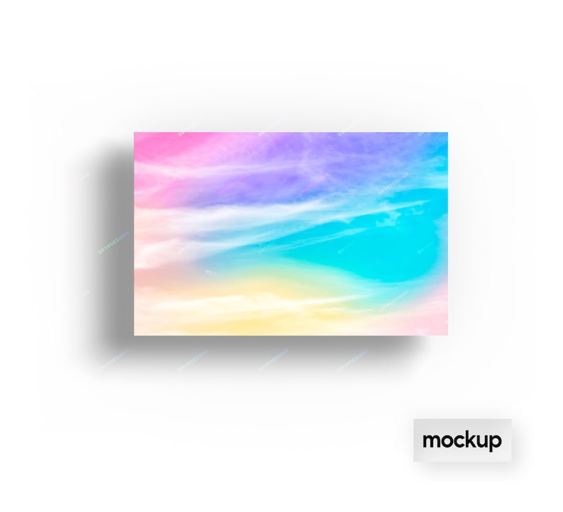 Rainbow Pastel Clouds Digital Paper Background Vibrant Sky - Etsy