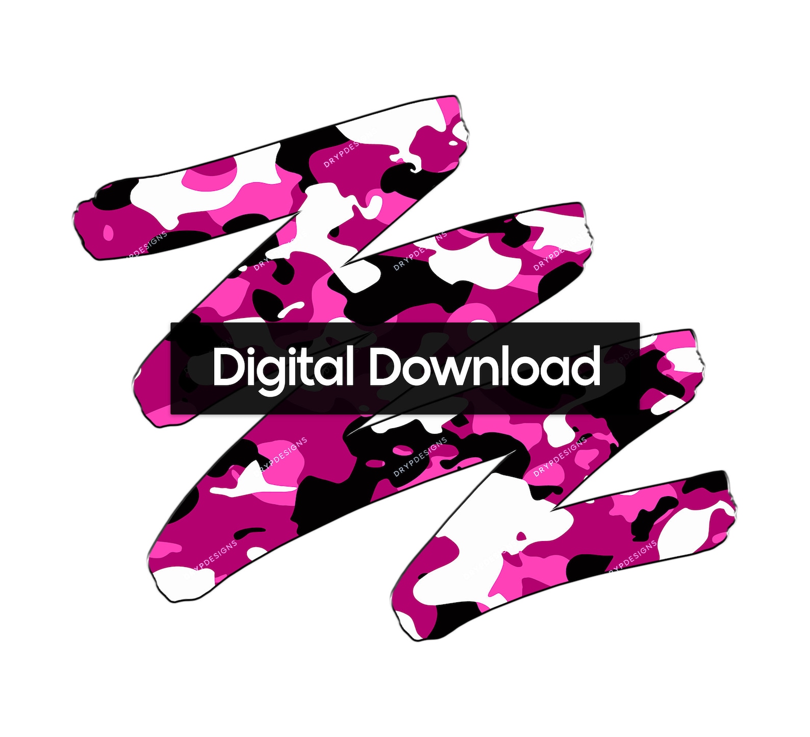 Deep Pink Camouflage Seamless Digital Paper Background Pattern | Etsy