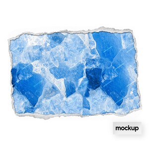 Blue Ice Seamless Background Texture - Frosty Ice Winter Digital Paper ...