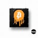 Dripping Bitcoin Logo SVG PNG Digital Download File - Etsy