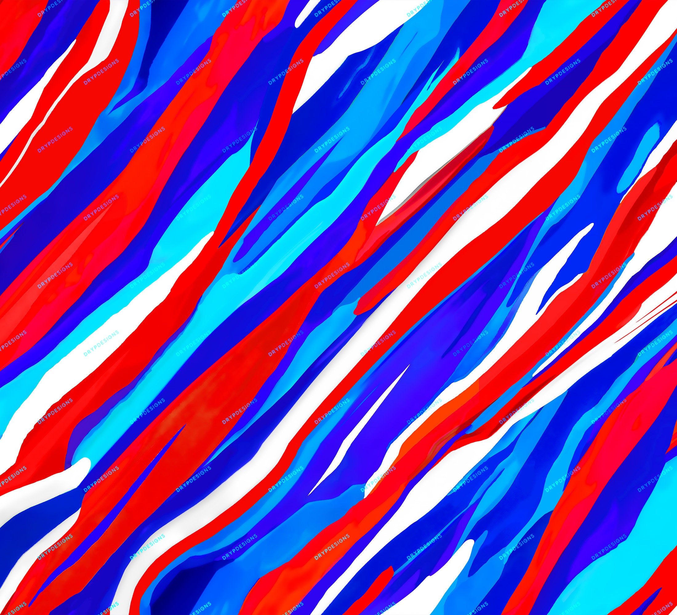 Red + White + Blue Paint Swipes Seamless Digital Paper Background ...