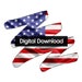 Rippled American Flag PNG Background - Patriotic USA Flag - Digital ...