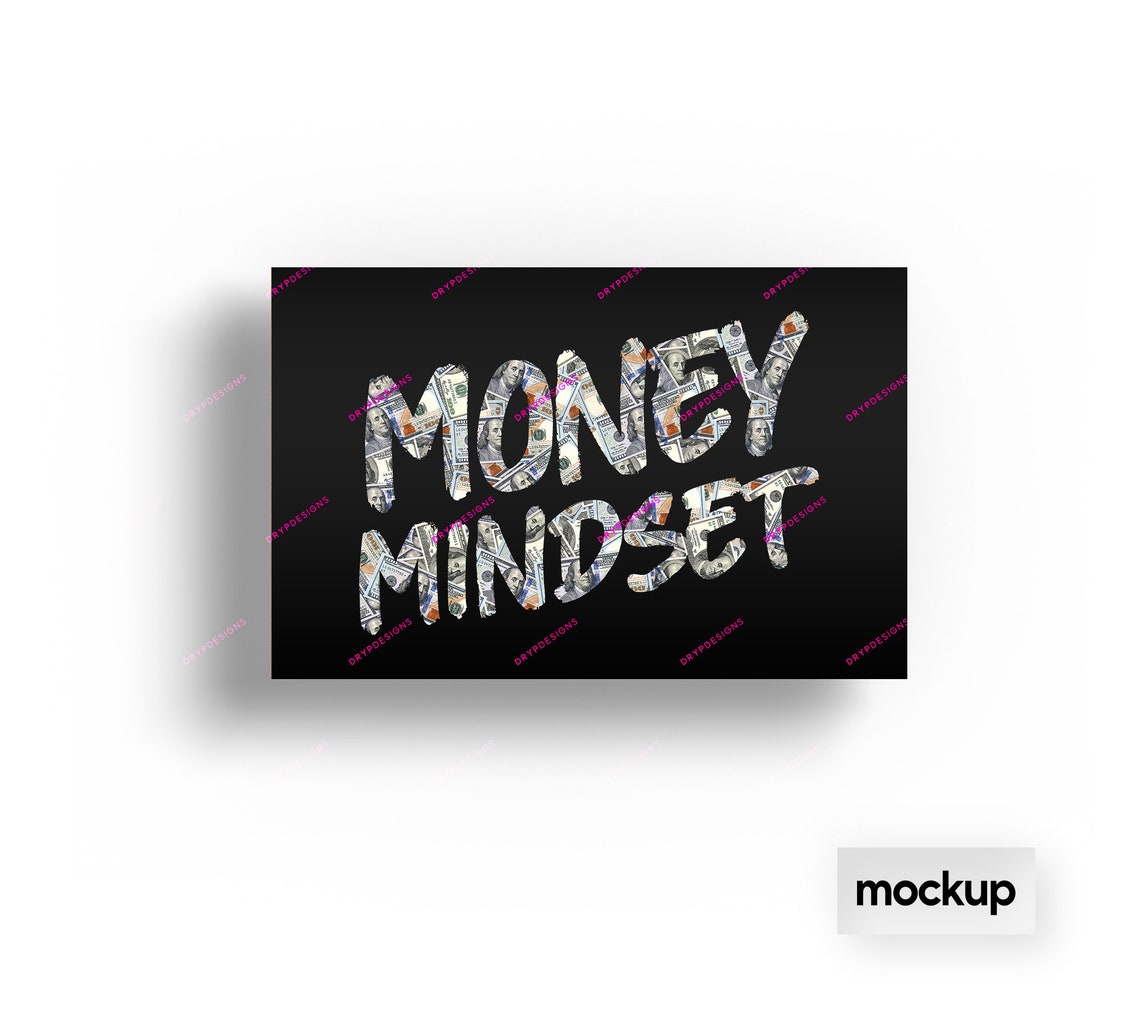 Money Mindset PNG Graphic - Money Pattern Entrepreneur Words ...