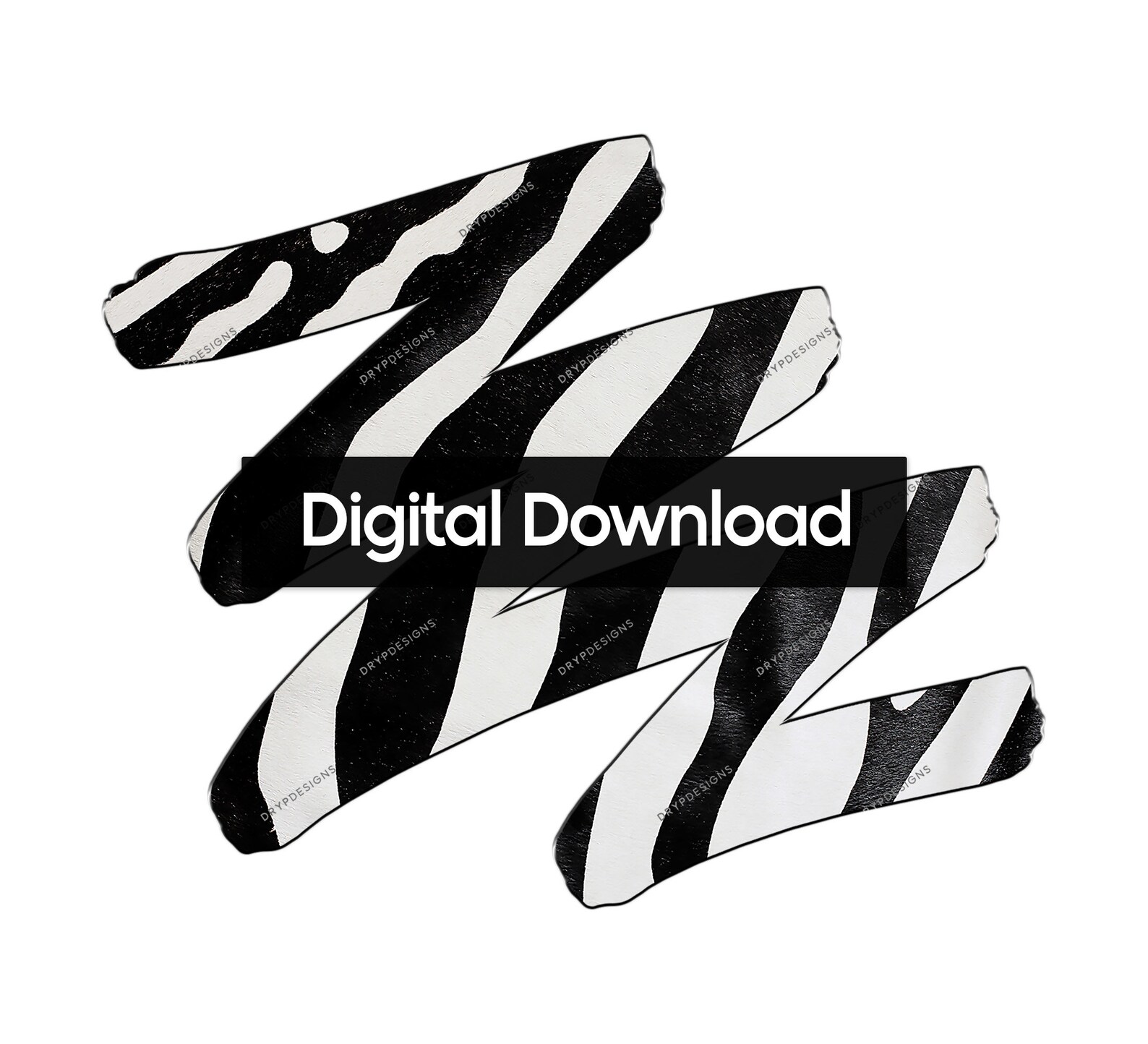 Zebra Print Digital Paper Background Texture Exotic Animal - Etsy