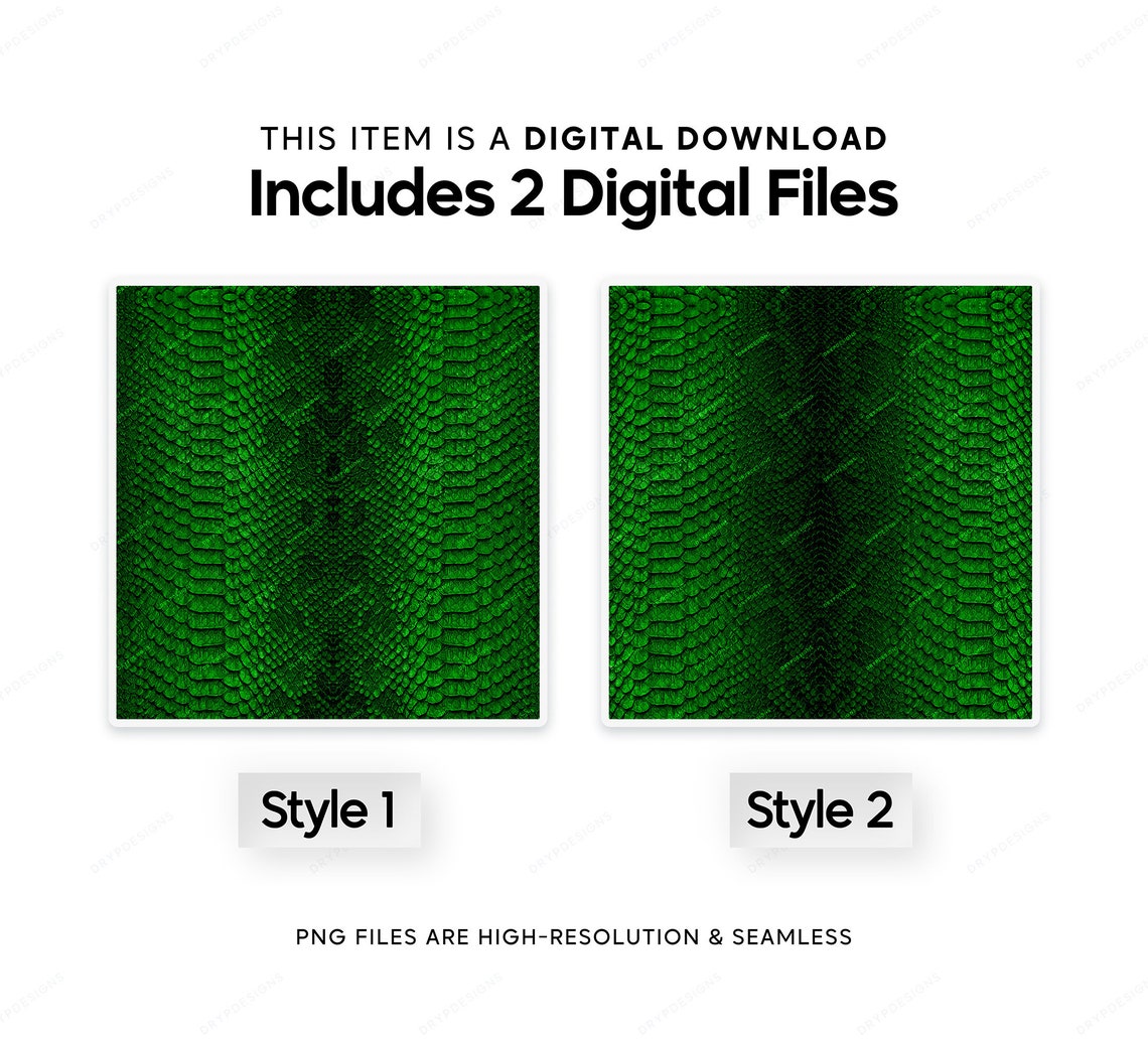Green Snakeskin Seamless Digital Paper Background Python - Etsy
