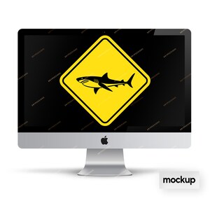 Caution Shark PNG + SVG Graphic - Marine Life Sign Symbol - Instant ...