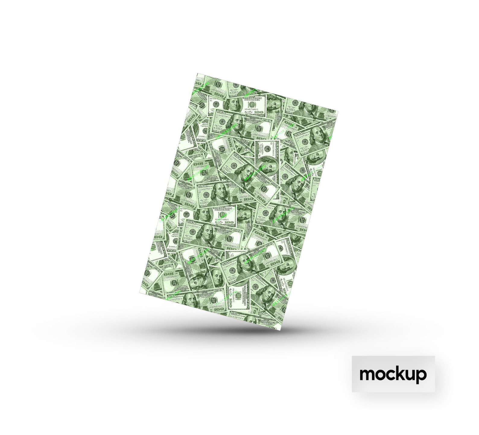 Mint Green Money Digital Paper Seamless Background - 100 Dollar Bills ...
