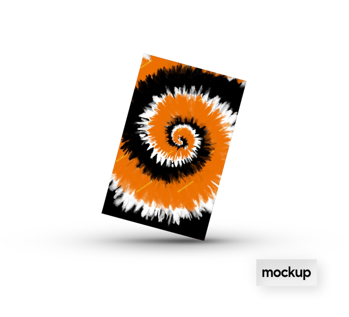 Black Orange White Tie-dye Digital Paper Halloween | Etsy