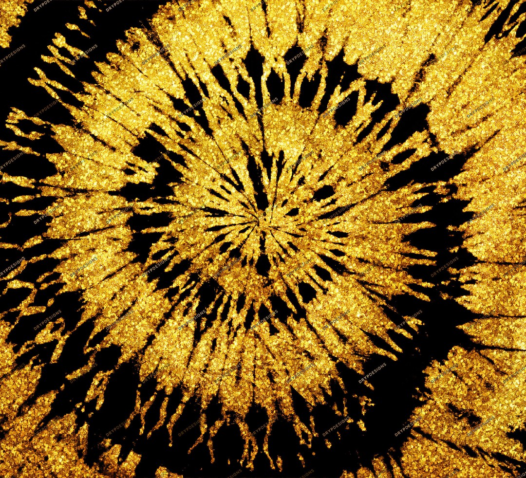 Black + Gold Glitter Tiedye Digital Paper Background Texture - PNG ...