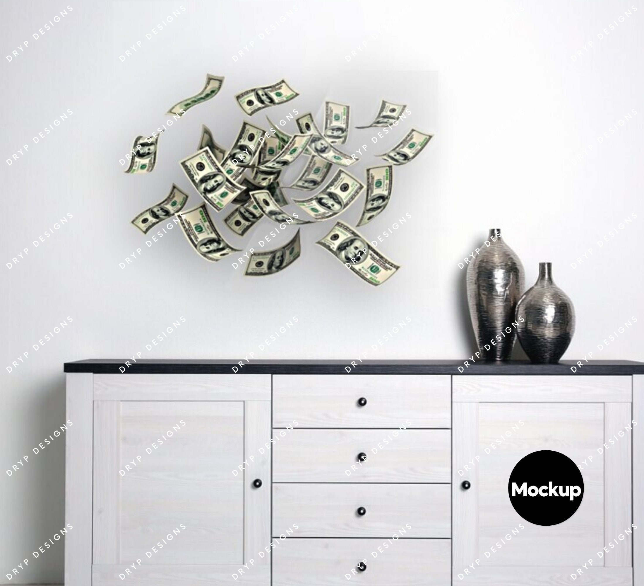 Raining Money Overlay PNG Digital Download File - Etsy