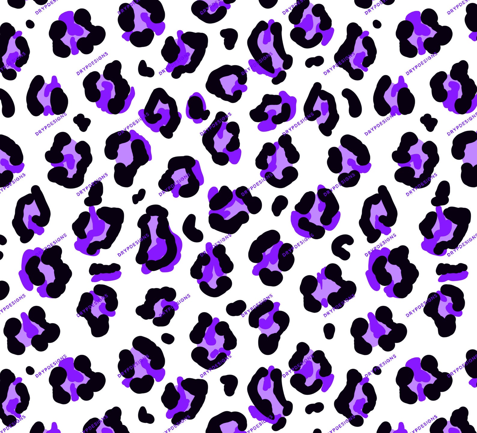 Purple Leopard Print PNG Seamless Pattern Overlay Purple - Etsy