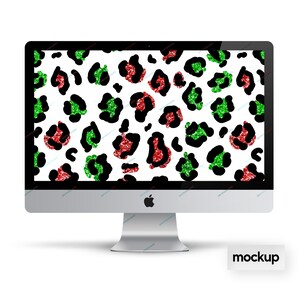 Red + Green Glitter Leopard Print PNG - Seamless Leopard Pattern ...