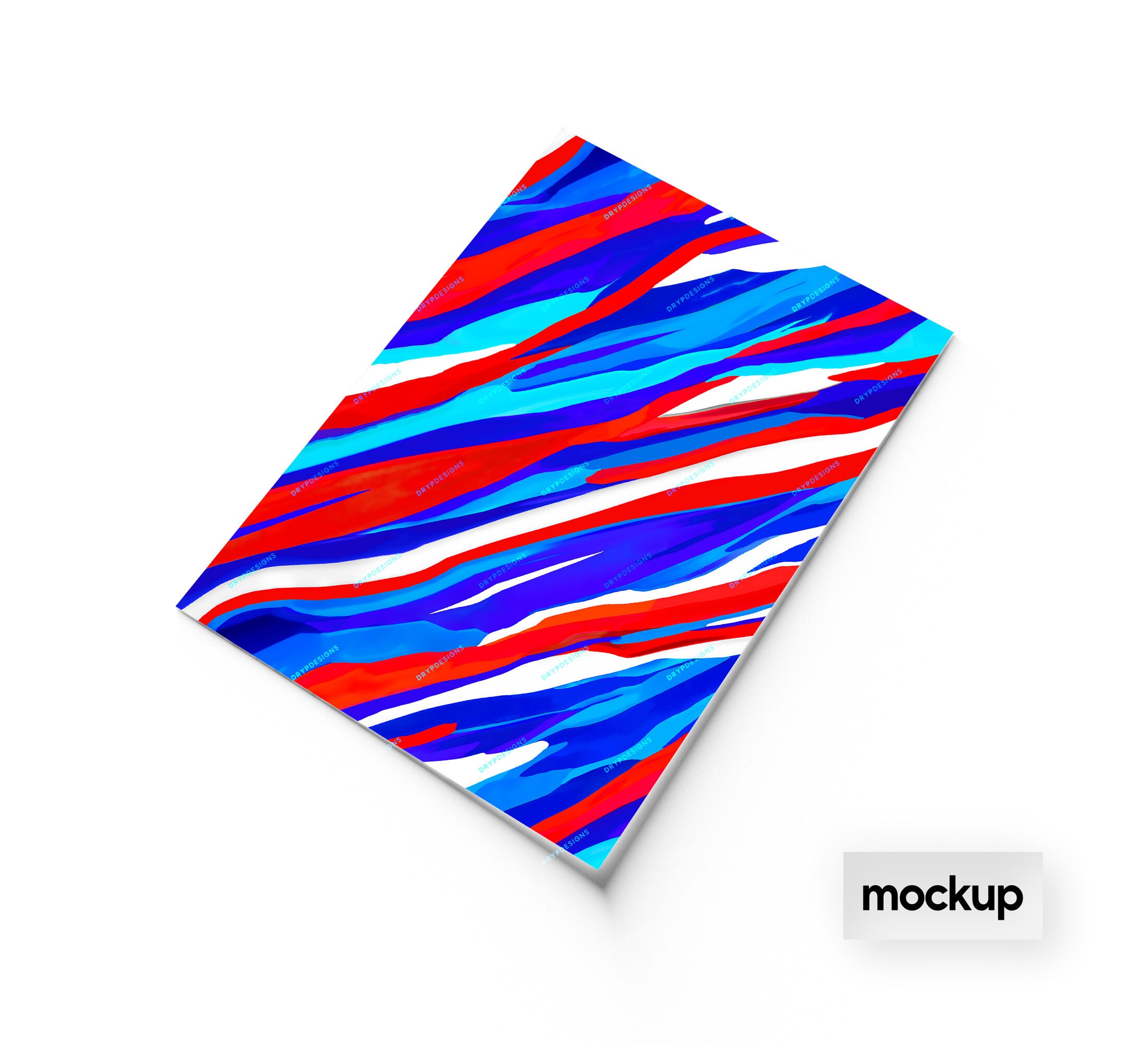 Red + White + Blue Paint Swipes Seamless Digital Paper Background ...