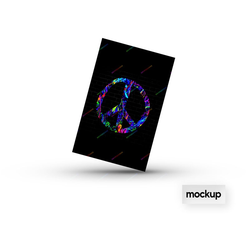 Neon Paint Splatter Peace Symbol Peace Sign Neon PNG Graphic - Neon ...