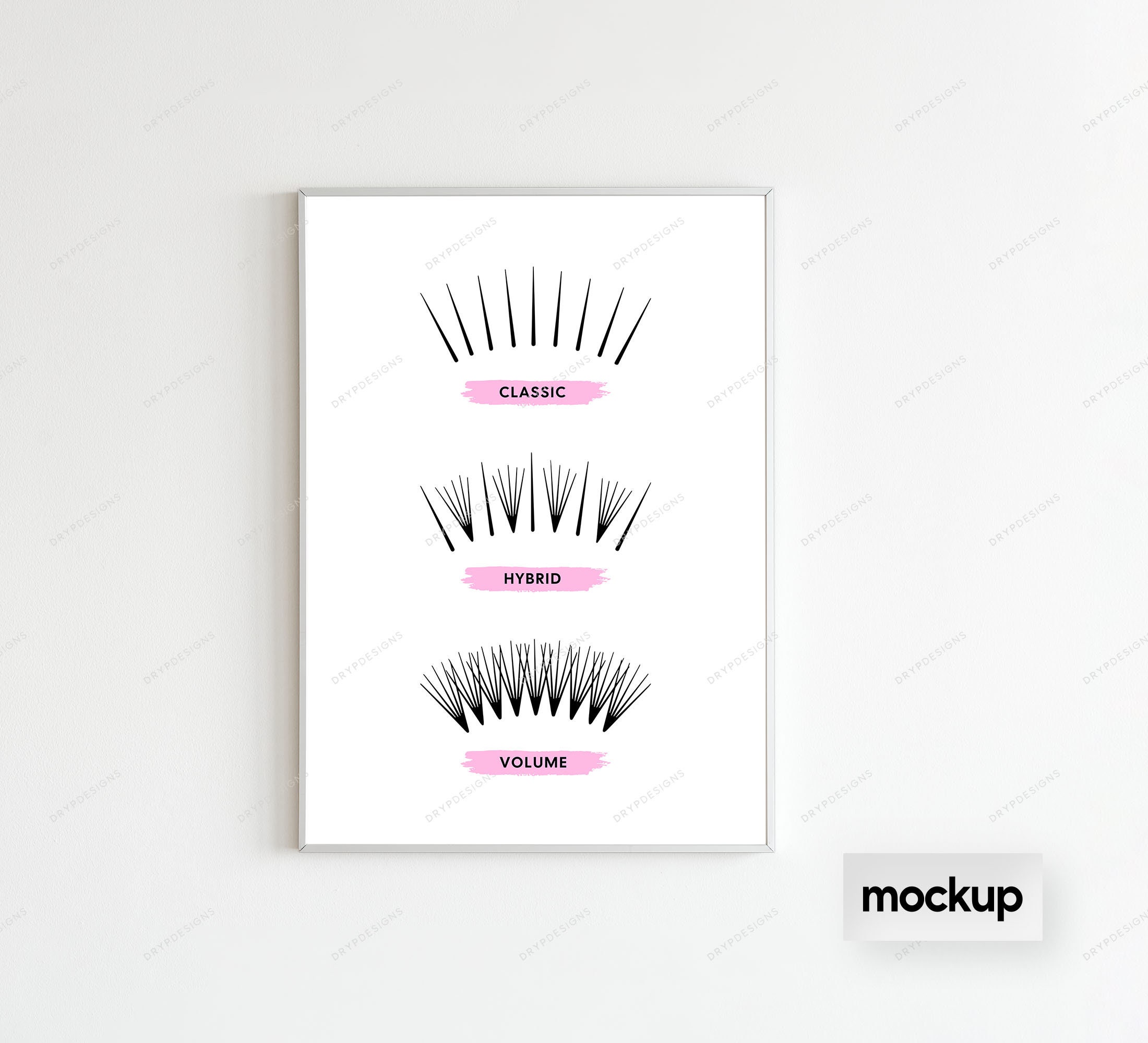 Classic Vs. Hybrid Vs Volume Lash Extension Chart Digital Art - Etsy Classic Vs. Hybrid Vs Volume Lash Extension Chart Digital Art - Etsy