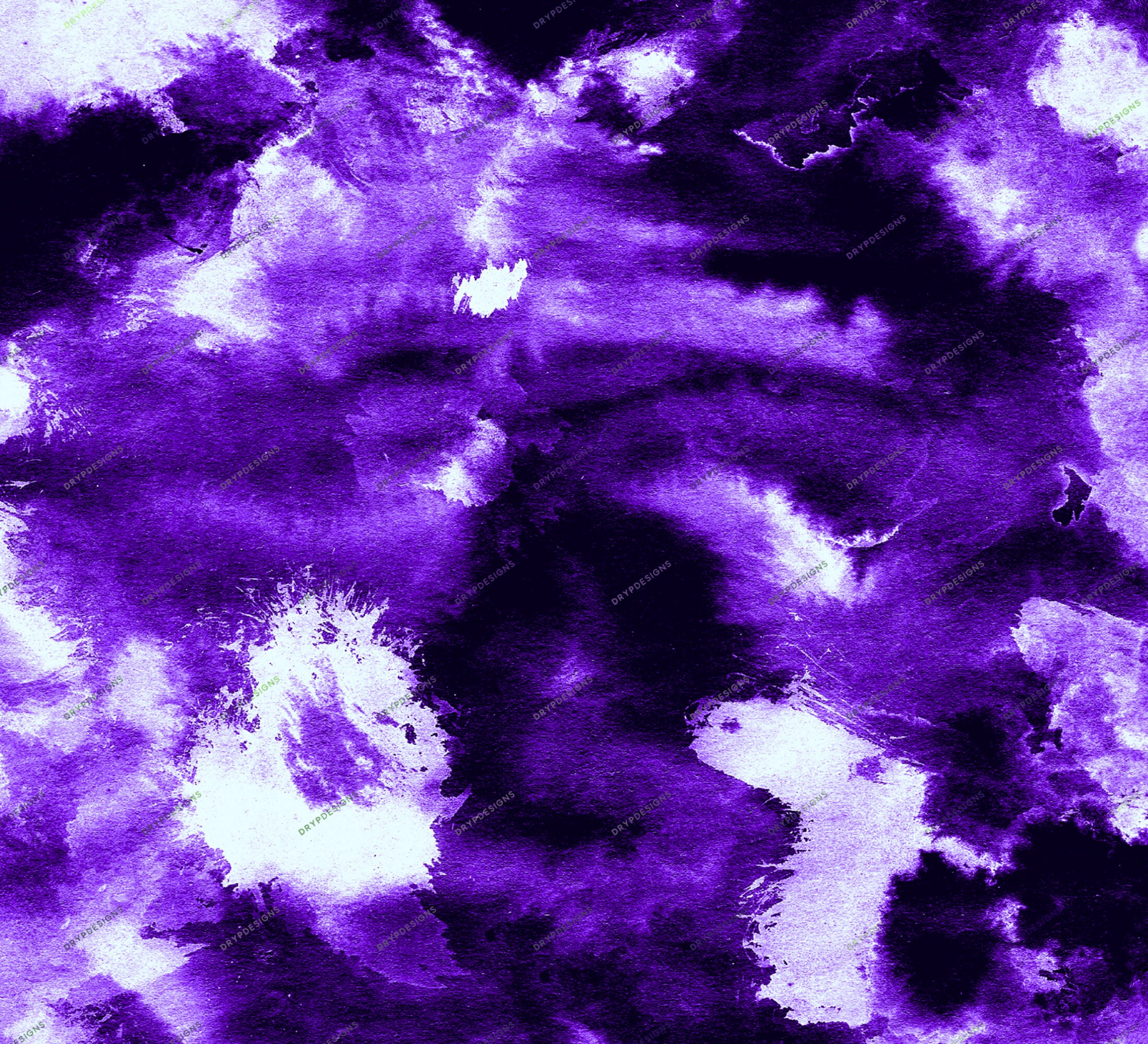 Purple Black Seamless Watercolor Tiedye Digital Paper - Etsy
