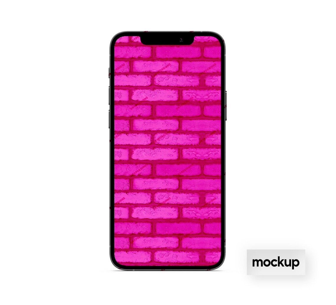 Hot Pink Brick Wall Seamless Background Texture Vibrant - Etsy