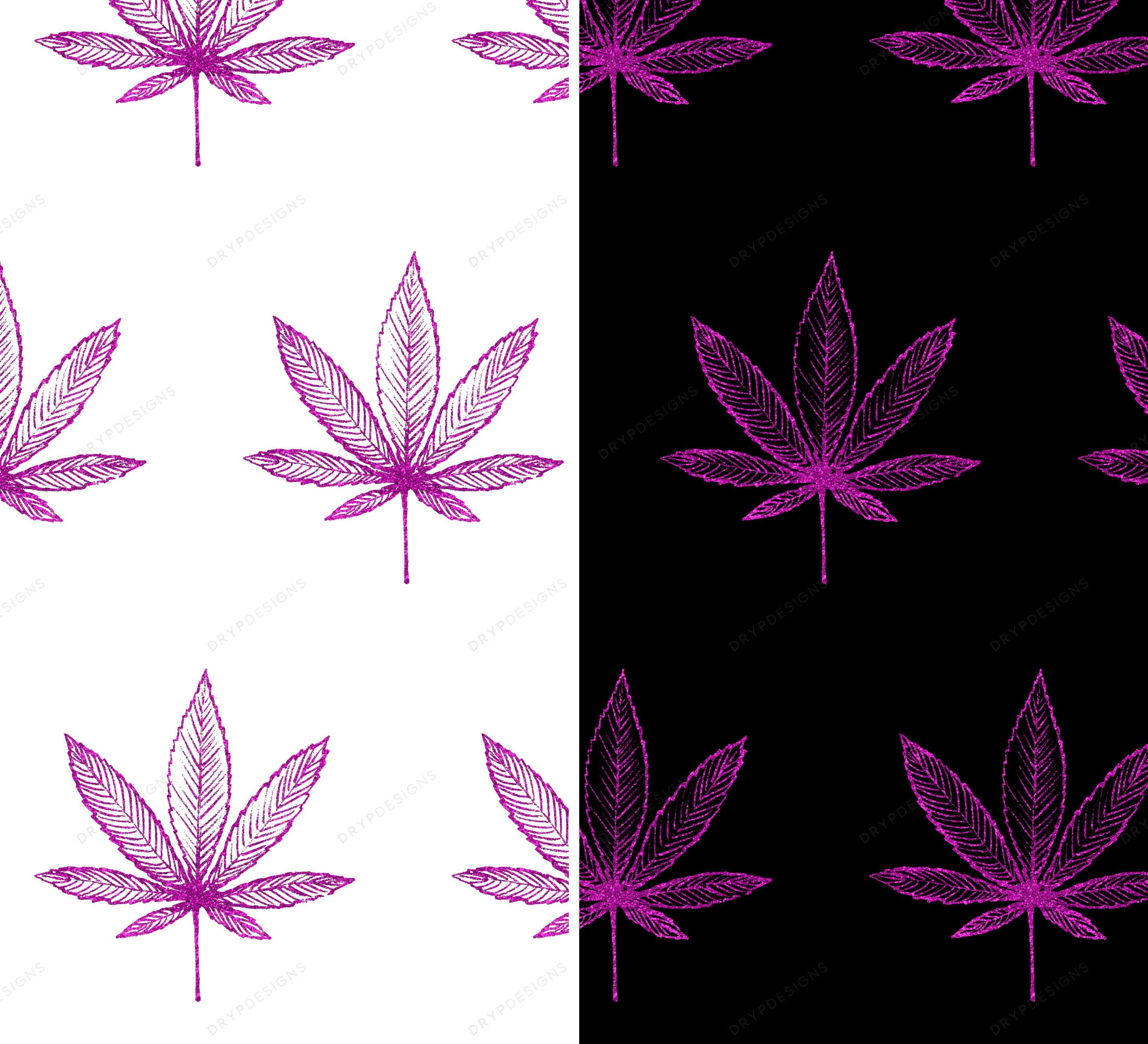 Pink Weed Leaf