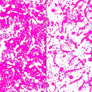 Pink + White Paint Splatter Seamless Digital Paper Background - Paint ...