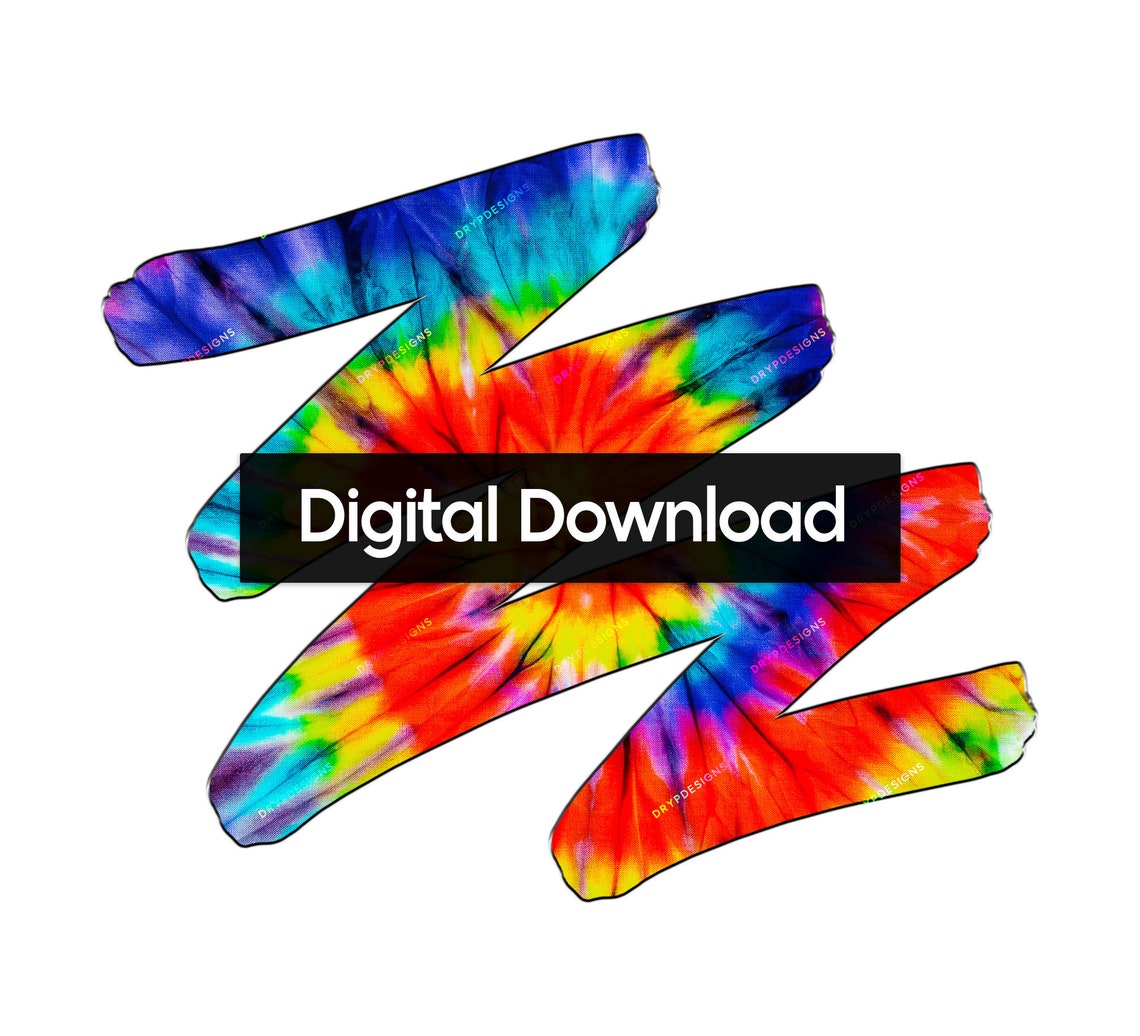 Vibrant Rainbow Tie-dye Swirl Background Pattern Texture - Digital ...