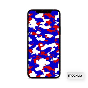 Red + White + Blue Camo Seamless Background Pattern - Military ...