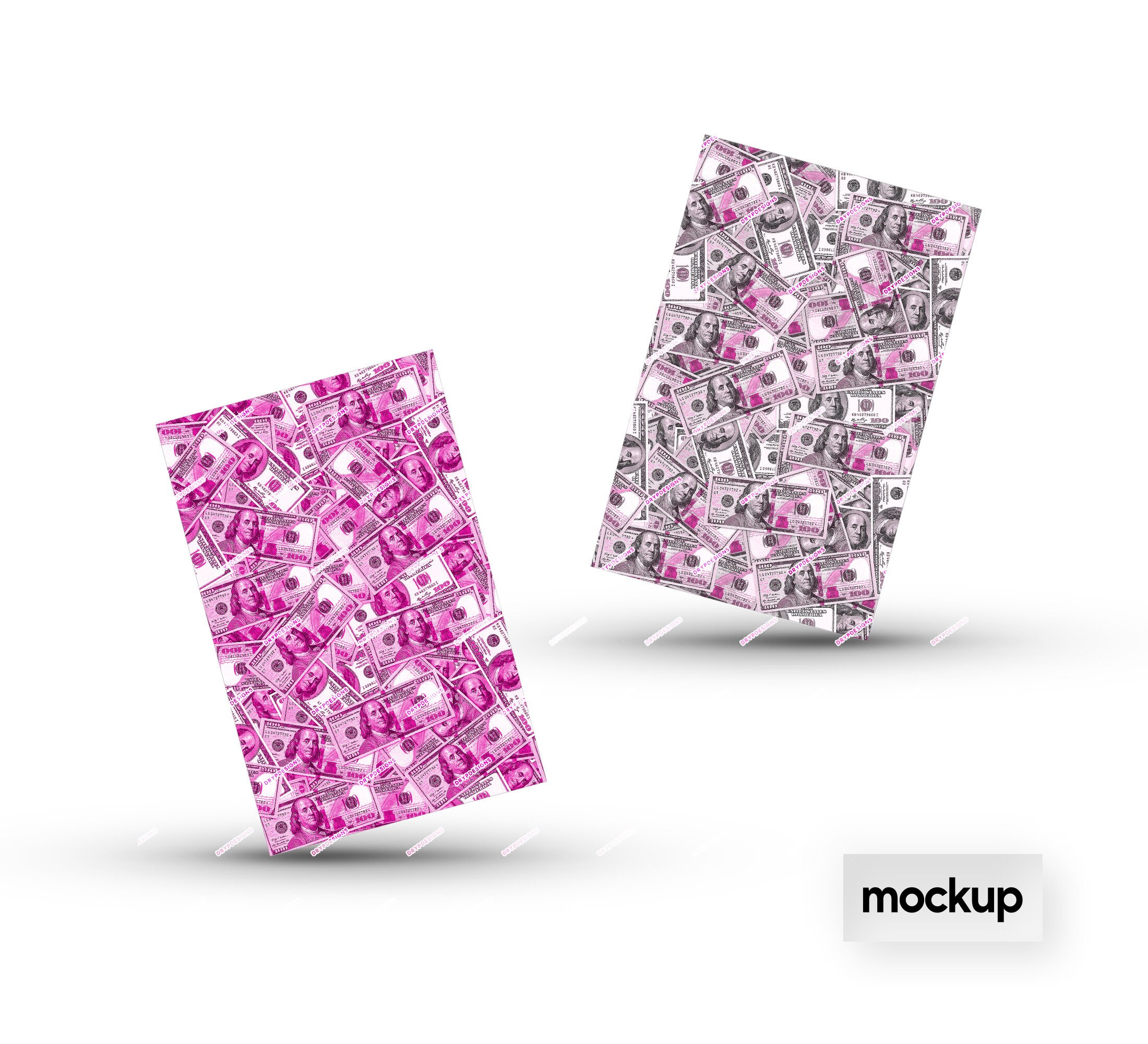 Pink Money Background - 100 Dollar Bills Seamless Digital Paper Cash ...