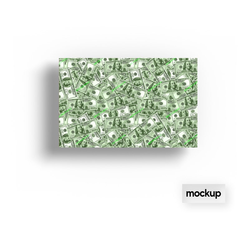 Mint Green Money Digital Paper Seamless Background - 100 Dollar Bills ...