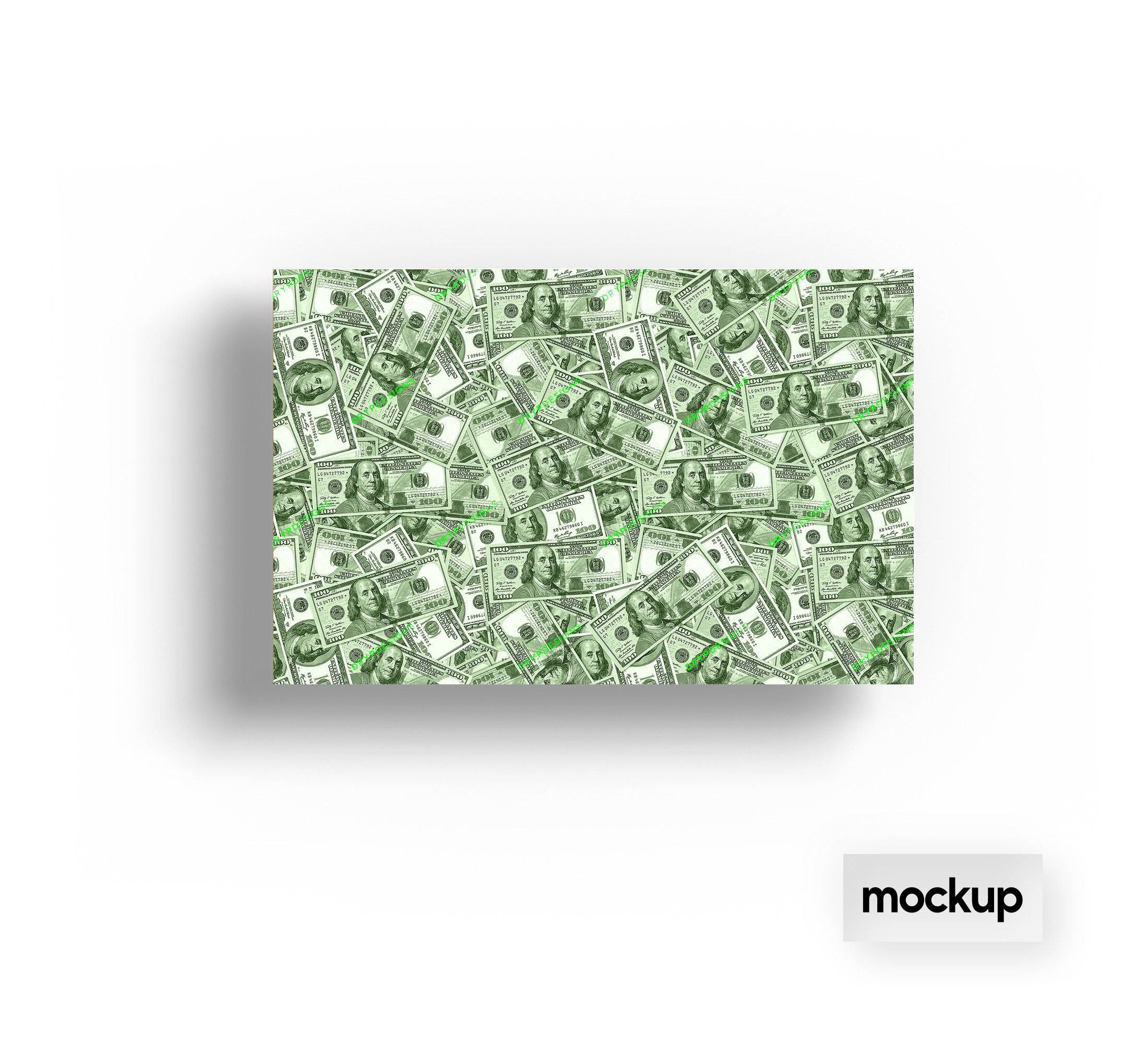 Mint Green Money Digital Paper Seamless Background - 100 Dollar Bills ...