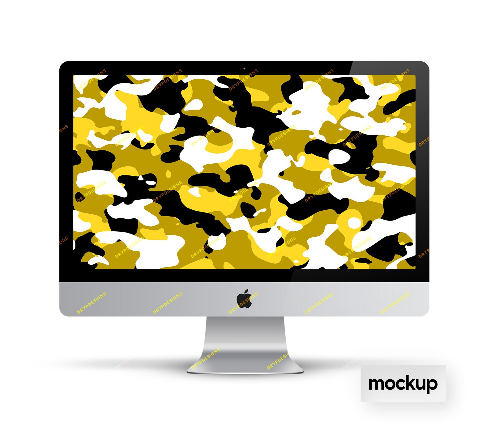 Yellow Camouflage Seamless Background Pattern Military Camo - Etsy
