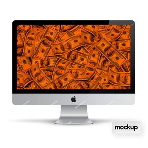 Orange Money Seamless Digital Paper Background Pattern - Raining ...