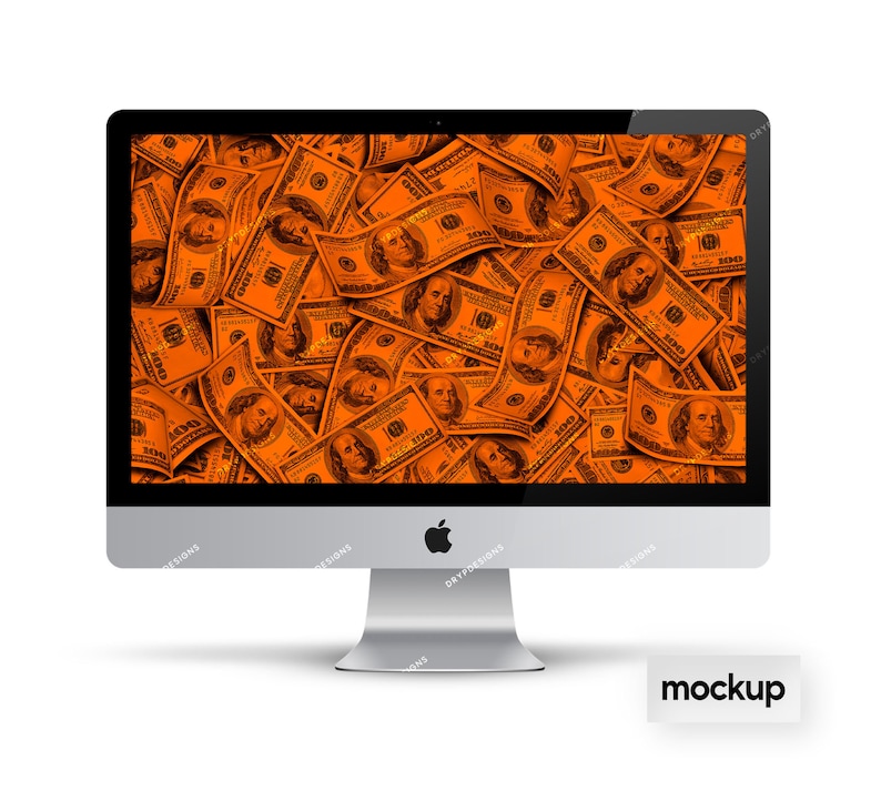 Orange Money Seamless Digital Paper Background Pattern - Etsy