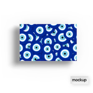 Evil Eye Symbol Seamless Digital Paper Background Pattern - Vibrant ...