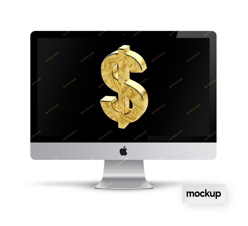 Gold Money Sign PNG Graphic Shiny Gold Cash Symbol Digital - Etsy