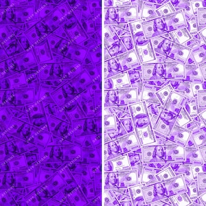 Purple Money Background - 100 Dollar Bills Seamless Digital Paper Cash ...