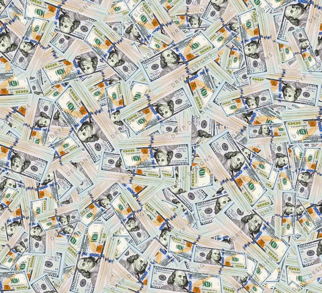Stacks of Money Background Pattern - Digital Paper Download - Etsy