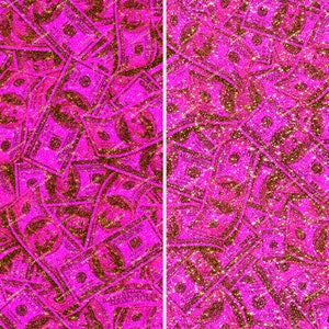 Pink + Gold Glitter Money Seamless Background - Raining Pink Money ...