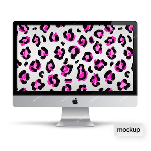 Pink Leopard Print PNG + SVG Seamless Pattern Overlay - Vibrant Pink ...