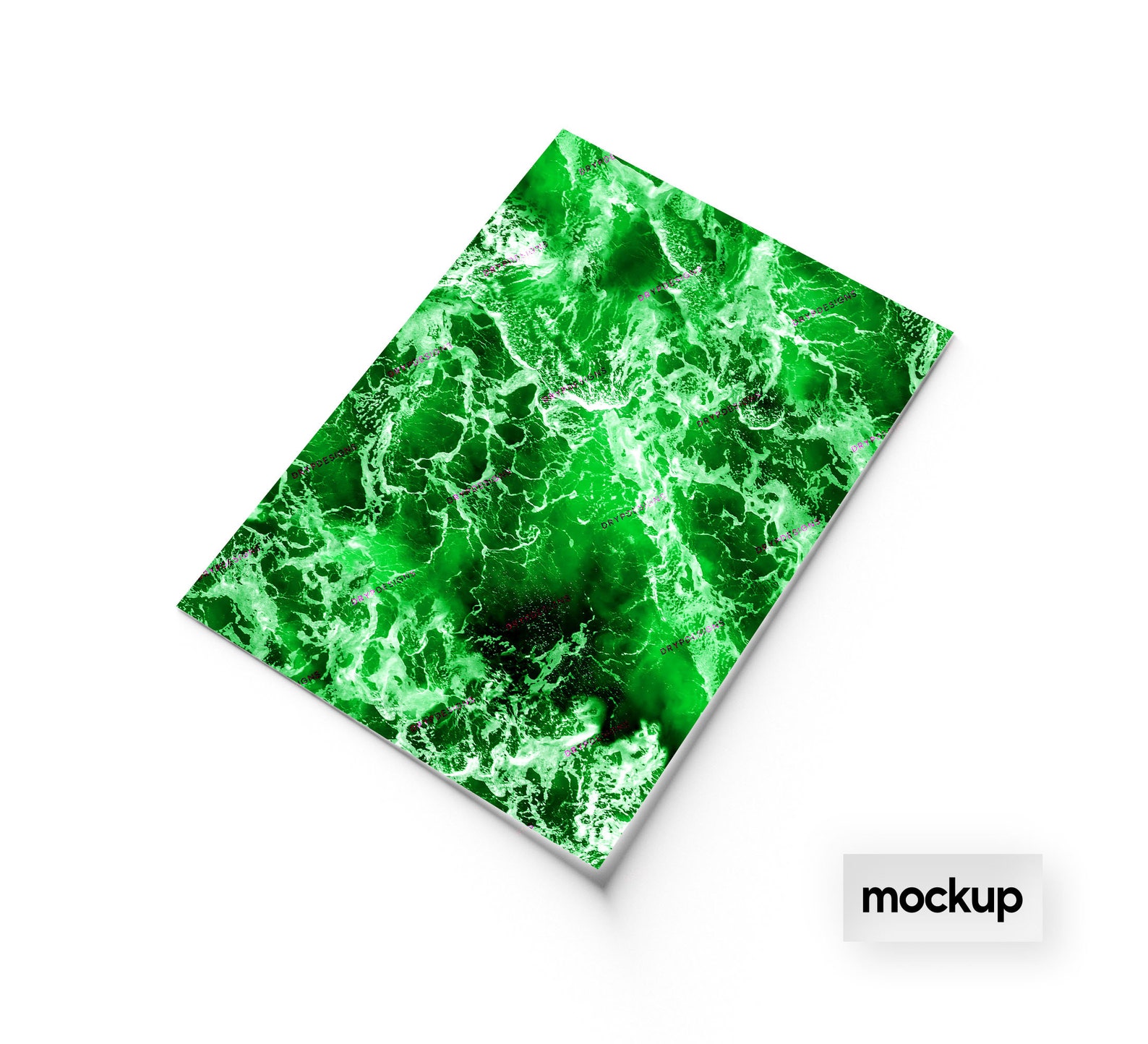 Green Water Seamless Background Texture - Green Waves Seamless Digital ...