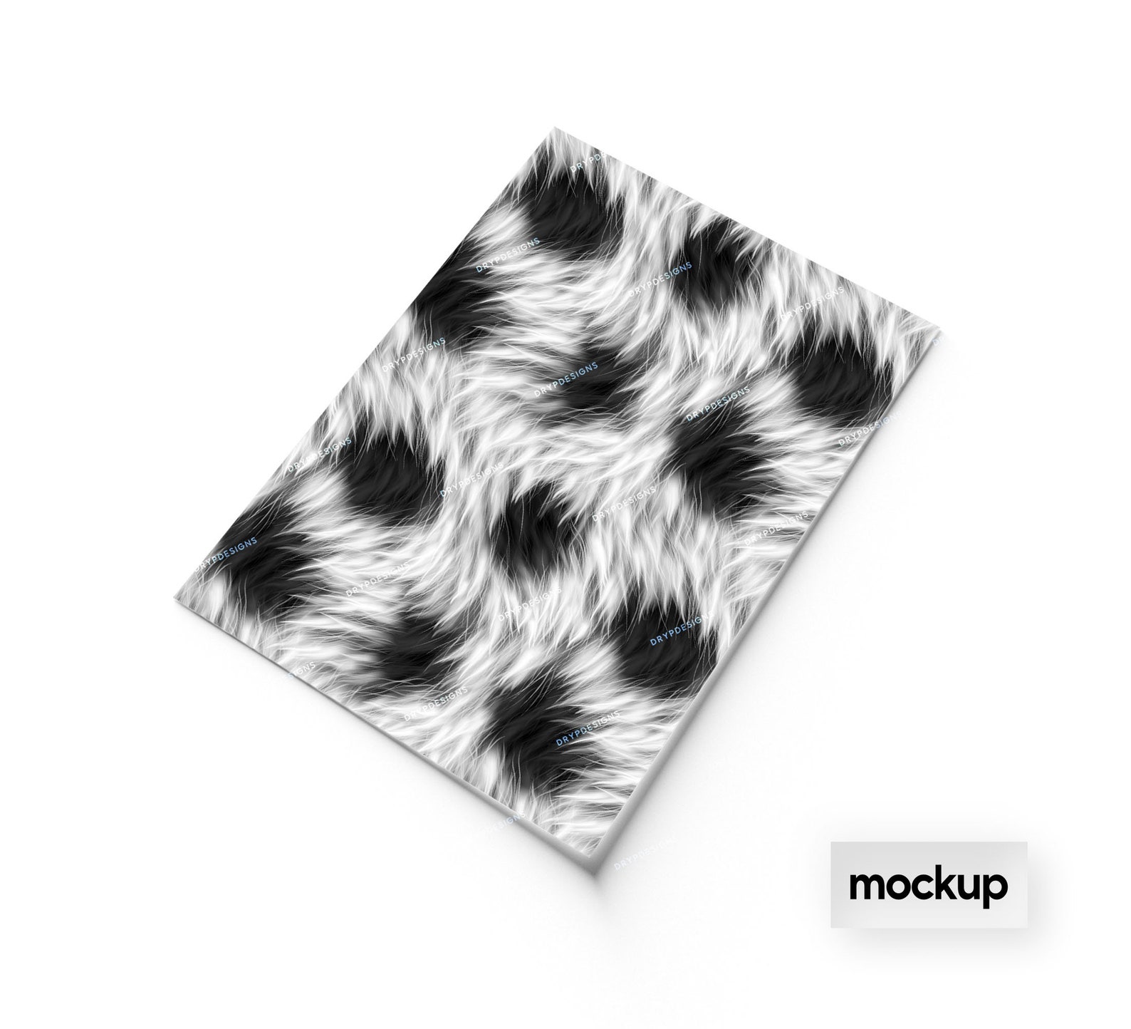 Black White Spotted Animal Fur Seamless Digital Paper - Etsy